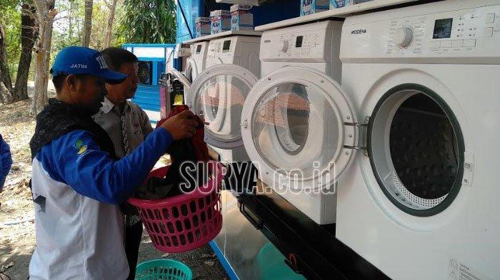 Mobil Laundry Gratis Mudahkan Peserta Jambore Tagana di Taman Candra ...