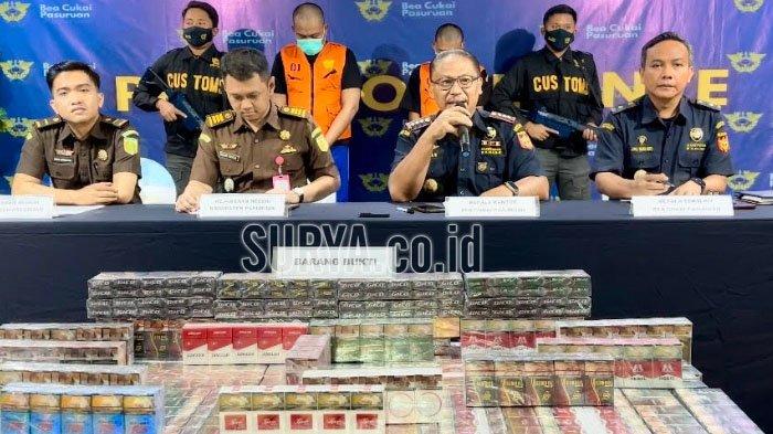 Bea Cukai Pasuruan Gagalkan Peredaraan Rokok Tanpa Cukai Antar Kota Senilai Rp 277 Juta - Surya ...