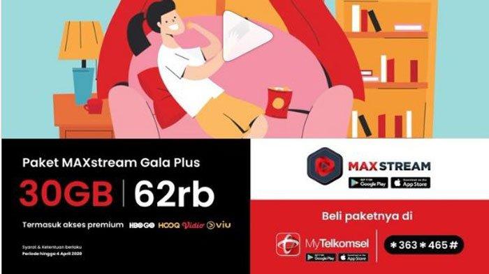 Paket Internet Murah Telkomsel MAXstream 30 GB Cuma Rp 62 Ribu, Bisa Nonton Film Sepuasnya di ...