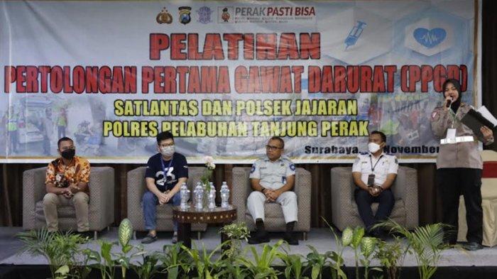 Polres Pelabuhan Tanjung Perak Surabaya Gelar Pelatihan Pertolongan Pertama Gawat Darurat ...
