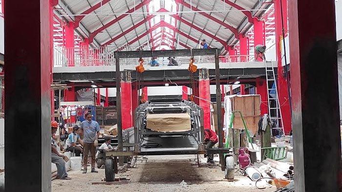 Tak Sesuai Target, Pelaksana Proyek Pembangunan Lantai 2 Pasar Legi Kota Blitar Didenda per Hari ...