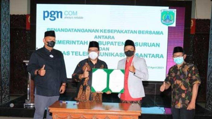 Pemkab Pasuruan MoU Bersama PGNCOM Bangun Jaringan Internet hIngga ke ...