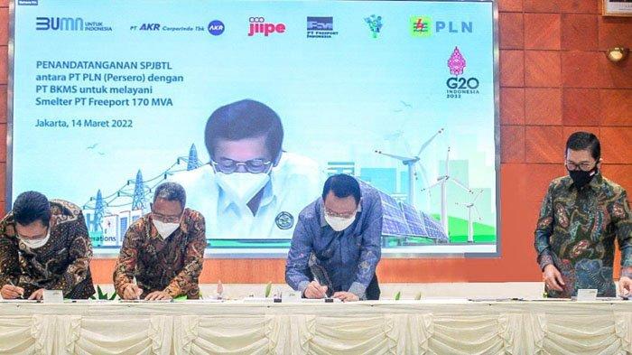 Dukung Hilirisasi Mineral, PLN Pasok Listrik 170 MVA ke Smelter Freeport Indonesia - Surya.co.id