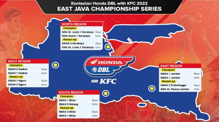16 Tim Basket Putra-Putri akan Bersaing di Honda DBL with KFC 2022 East Java Championship Series ...