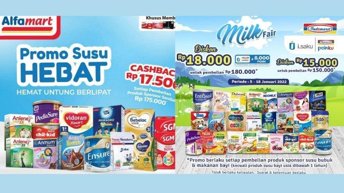 Promo Alfamart dan Indomaret Hari Ini 11 Januari 2022: Promo Susu Murah ...
