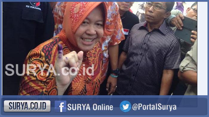 Risma: Survei Menangkan Saya, Opo Jare Gusti Allah - Surya.co.id