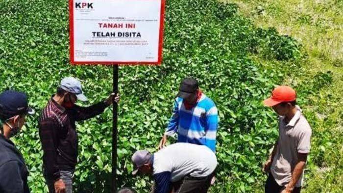 KPK Sita 9 Bidang Tanah Seluas 2,2 Hektare Aset Mantan Bupati Nganjuk Taufiqurrahman - Surya.co.id