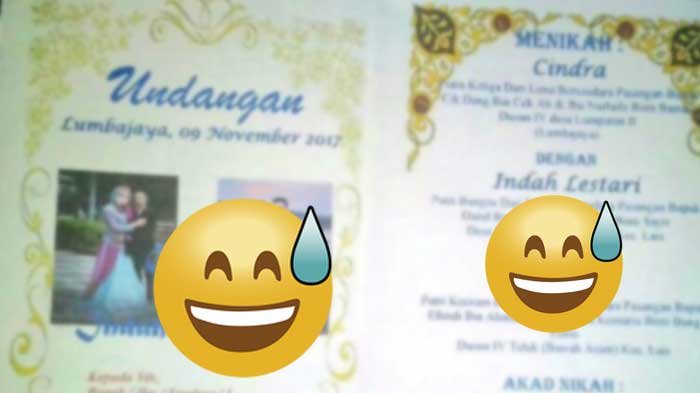 Kocak tapi Nyata, Ada yang 'Dahsyat' dari Undangan Pernikahan ini ...