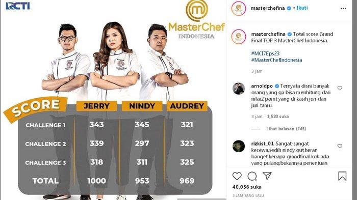Update Hasil Grand Final MasterChef Indonesia 7, Penyebab Jerry Ungguli ...