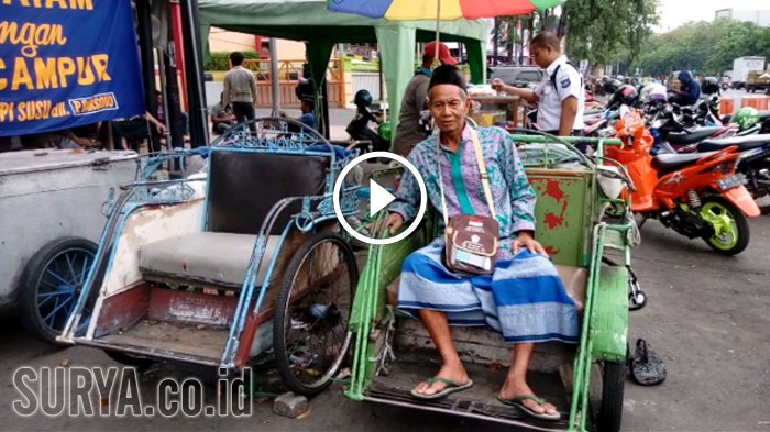 VIDEO - Kisah Inspiratif, Kerja Keras Tukang Becak Naik Haji dari Surabaya - Surya.co.id