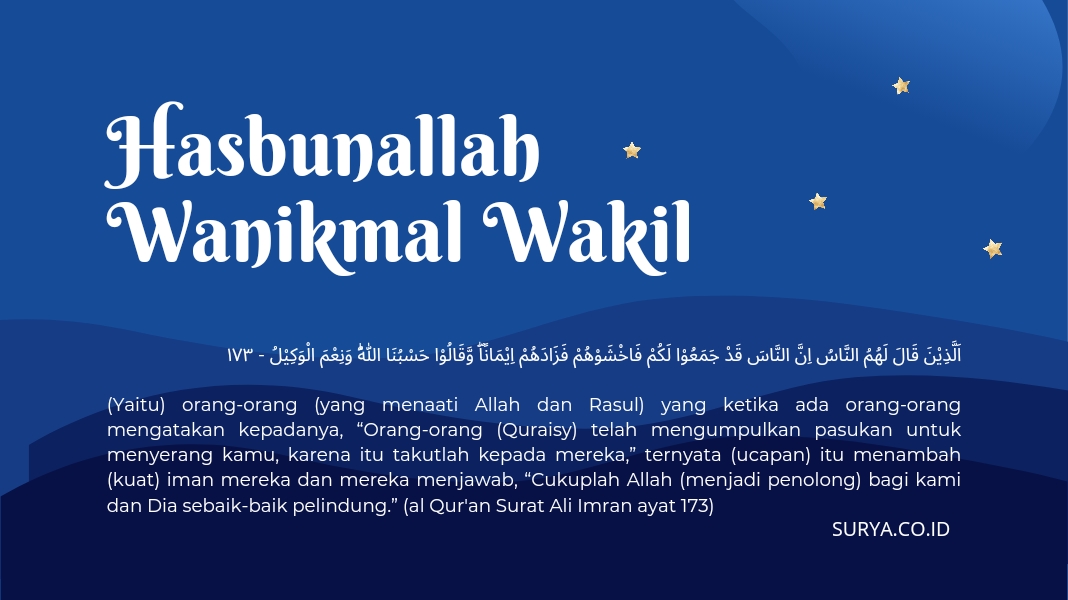 Hasbunallah Wanikmal Wakil Doa untuk Apa? Lengkap Teks Arab, Latin dan ...