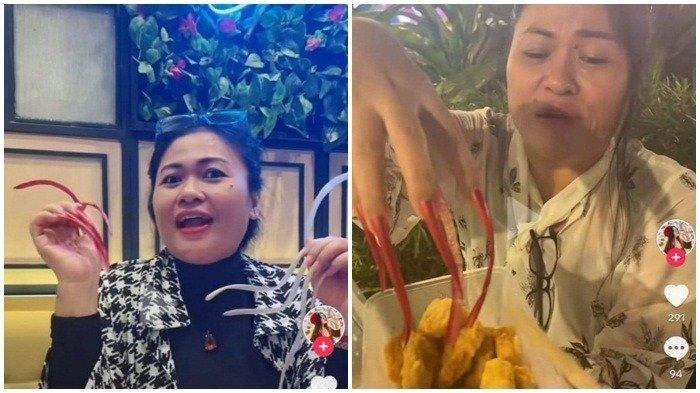 Aksi Nyeleneh Cewek Makan Bakso Pakai Kuku Tangan Yang Panjang Banyak