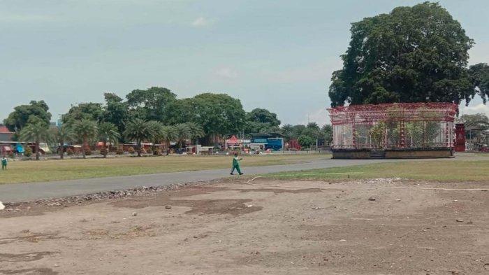 Proyek Tahap 2 Alun-alun Kota Blitar Senilai Rp 1,4 Miliar Dimulai ...
