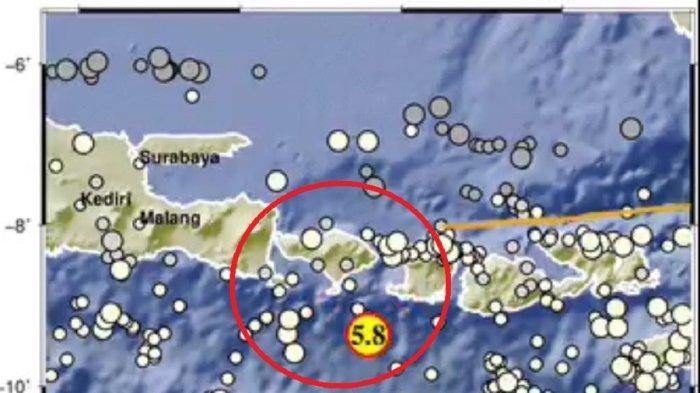 Gempa Bali 5,8 Magnitudo Terasa di Banyuwangi - Suryamalang.com