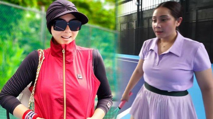 Beda Gaya Nagita Slavina Vs Syahrini Tenteng Tas Raket Seharga Mobil, Barang KW dan Ori Jadi ...
