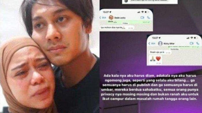 Bocor Chat WhatsApp Rizky Billar dan Lesti Kejora Setelah Heboh Kasus KDRT, Kompak Minta Doa ...