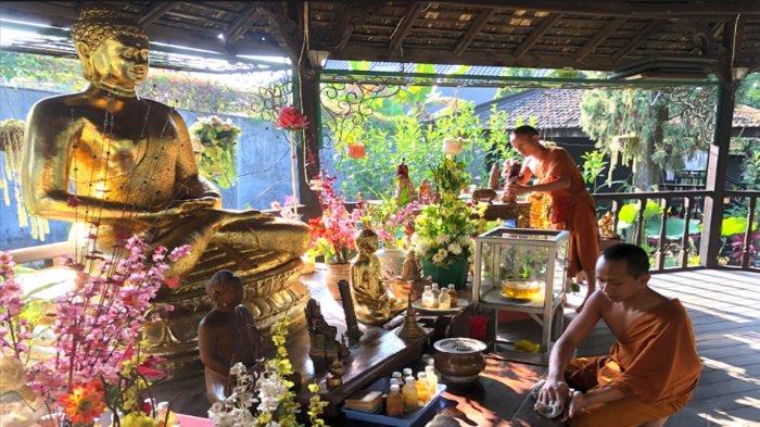 Jelang Hari Raya Waisak, 50 Patung Buddha di Vihara Dhammadipa Arama ...