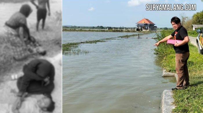 Mandi di Sungai, Kaki Sentuh Jasad 2 Siswi Kelas 3 SD di Desa Tracal, Karanggeneng, Lamongan ...