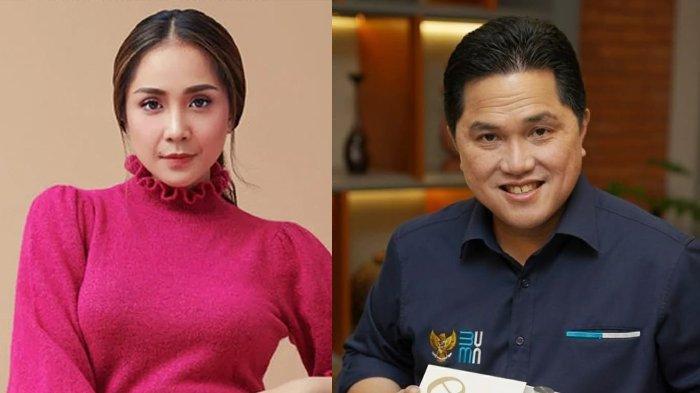 Gaya Nagita Slavina Foto Bareng Erick Thohir, Istri Raffi Ahmad Pakai Gaun Mewah Harga Puluhan ...