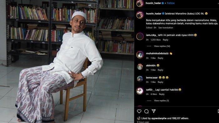 Foto Habib Jafar Tirukan Selebrasi Marselino Ferdinan Duduk Santai ...