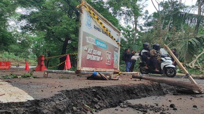 FAKTA Jalan Ambles di Jalur Malang-Blitar di Selorejo Sudah Terjadi 2 ...