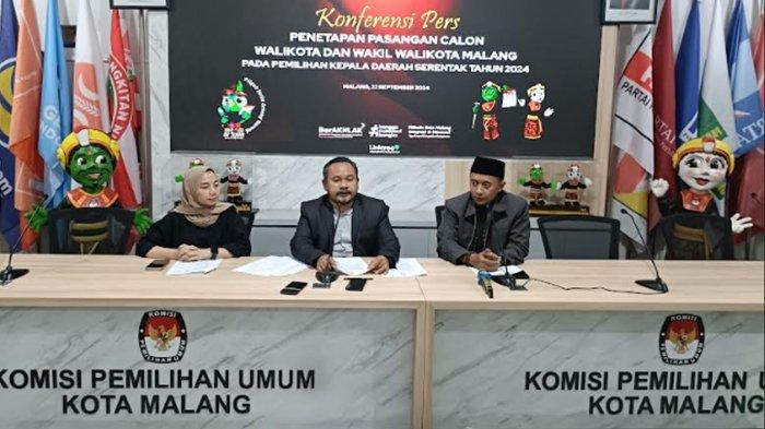 KPU Kota Malang Tetapkan Tiga Paslon di Pilkada 2024 - Suryamalang.com