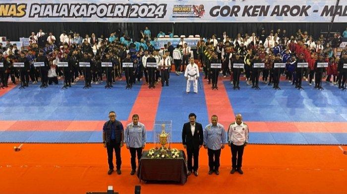 Kejurnas Karate INKANAS Piala Kapolri 2024 Digelar di GOR Ken Arok Kota Malang - Suryamalang.com