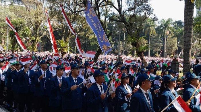 Lagu Heal The World dan Kibaran Bendera Merah Putih-Palestina Resmikan ...