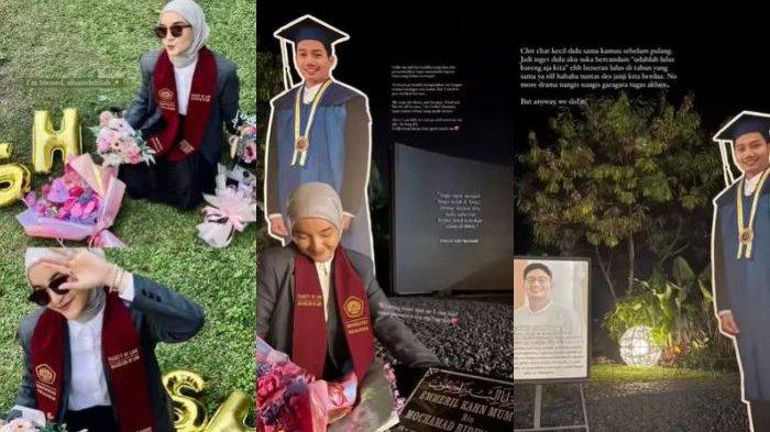 Kabar Nabila Ishma Pacar Eril Datangi Makam Kekasih Bawa Gelar Cumlaude ...