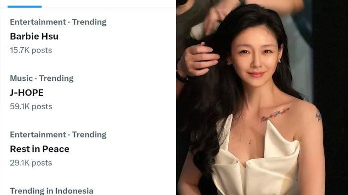 Nama Barbie Hsu Trending, Pemeran Sancai di Drama Meteor Garden Meninggal Dunia di Usia 48 Tahun ...