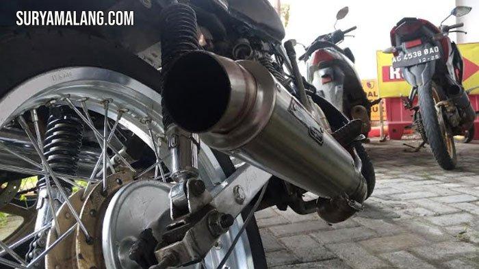 Polisi Tulungagung Panen 67 Motor dan 3 Mobil Berknalpot Brong - Suryamalang.com