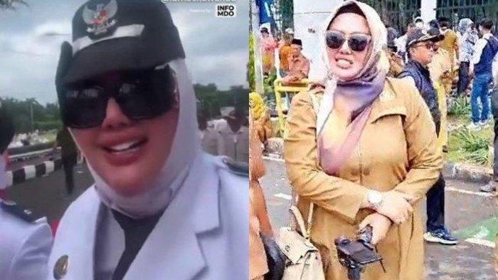 Siapa Kades Wiwin Komalasari Viral Ngaku Geli Dapat Nasi Berkat? Dulu Viral Demo Tenteng Tas ...