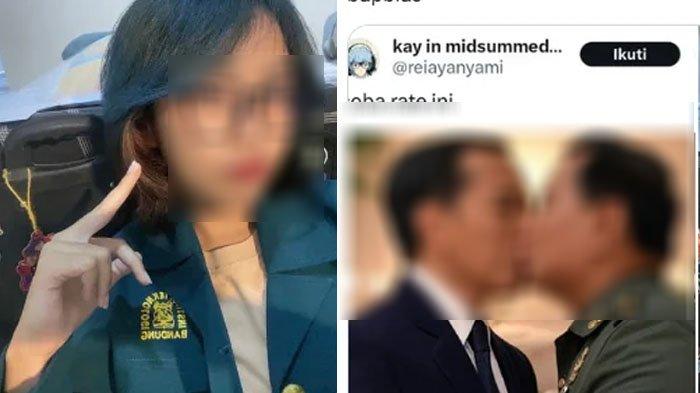 Sosok Mahasiswi ITB Tersangka Kasus Meme Prabowo dan Jokowi Ciuman Viral, Terancam 6 Tahun ...