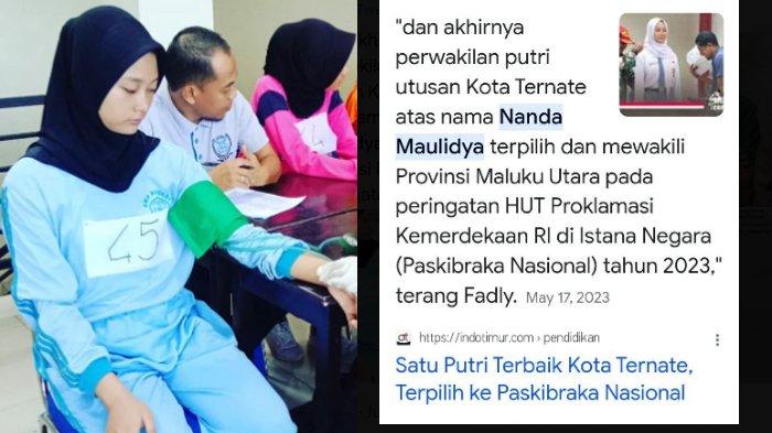 Sosok Nanda Maulidya Gagal jadi Paskibraka Nasional, Janggal Nama Diganti H-2 Sebelum ke Jakarta ...