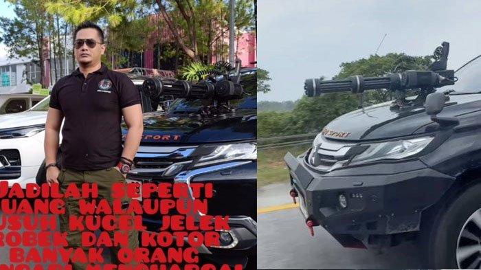 Sosok Pemilik Mobil Pajero Pasang Senapan Mesin dan Strobo di Jalan Tol ...
