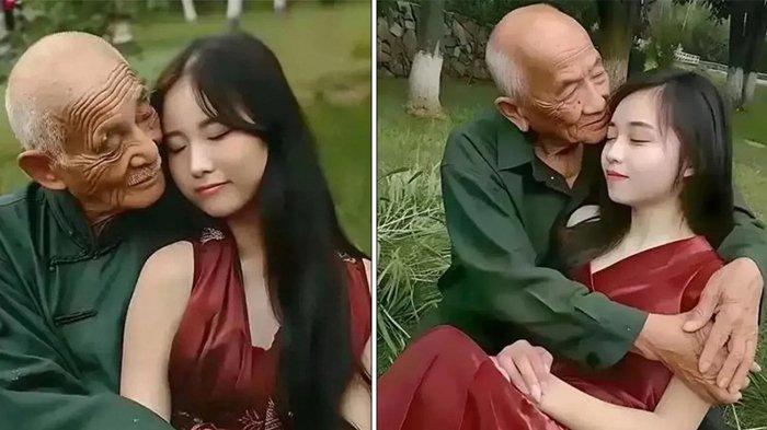 Viral Pernikahan Beda Usia 57 Tahun Seorang Kakek Nekat Persunting