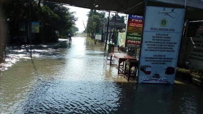 Luapan Air Kali Lamong Rendam 10 Desa dan Ratusan Hektare Sawah di Gresik - Suryamalang.com