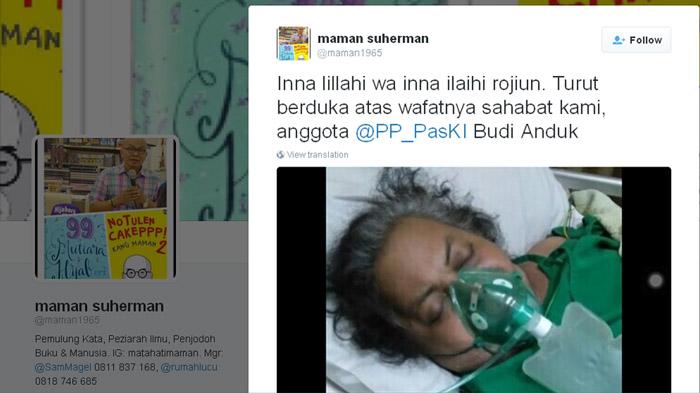 Innalillahi, Komedian Budi Anduk Dikabarkan Meninggal Dunia ...