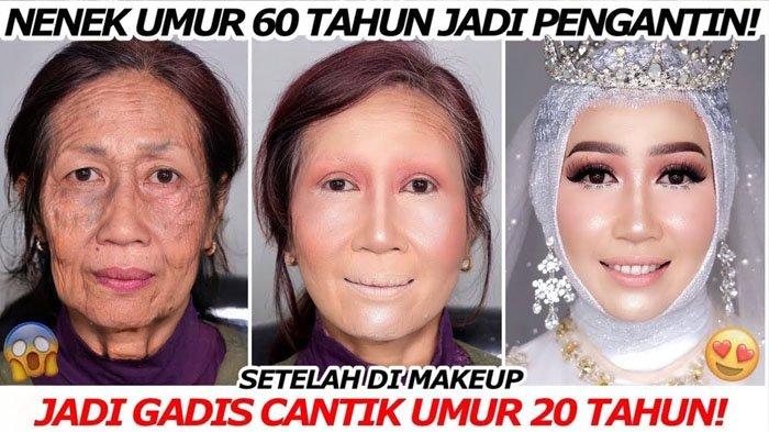 Foto Before After Nenek 60 Tahun Disulap Bak Pengantin Baru Bikin Heboh Tak Percaya Disebut