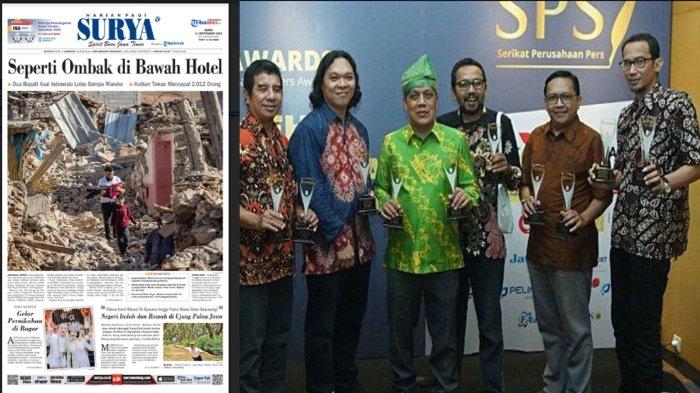 Harian SURYA Raih Gold Winner IPMA 2024, Cover Koran SURYA Edisi 11 September 2023 Terbaik ...