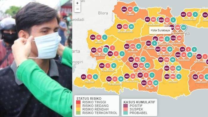 Update Zona Merah Covid-19 di Jawa Timur Kamis 5 November: Surabaya Mojokerto Oranye, Pacitan ...
