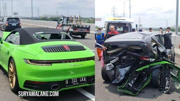 Hasil Penyelidikan Tabrakan Karambol Mobil Porsche Vs Grand Livina di Jalan Tol Sidoarjo ...