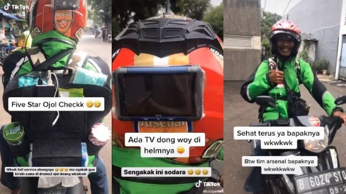 Viral Ojol Motor Sediakan Fasilitas Bintang 5: TV, Powerbank, Tisu Basah & Permen, Penumpang ...