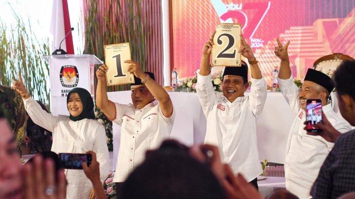 Hasil Undian Nomor Pilkada Kabupaten Malang 2024 : Sanusi-Lathifah Nomor 1, Gunawan-Umar Nomor 2 ...