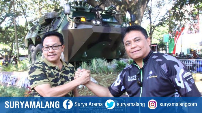 Panser Anoa Pindad Melengkapi Monumen Kota Malang - Suryamalang.com