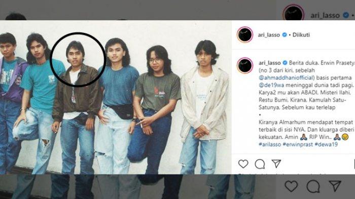 BIOGRAFI Erwin Prasetya, Eks Bassis Dewa 19 yang Meninggal Dunia Hari ...