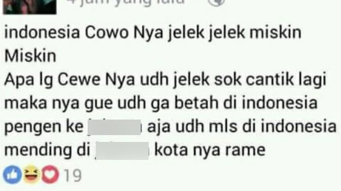 Gak Betah Tinggal di Indonesia, Postingan Wanita Ini Bikin Netizen Bingung, Coba Baca ...