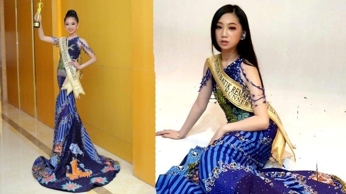 Potret Angeline Virginia Wong, Desain Batik Sendiri saat Puteri Batik Remaja Indonesia 2021 ...