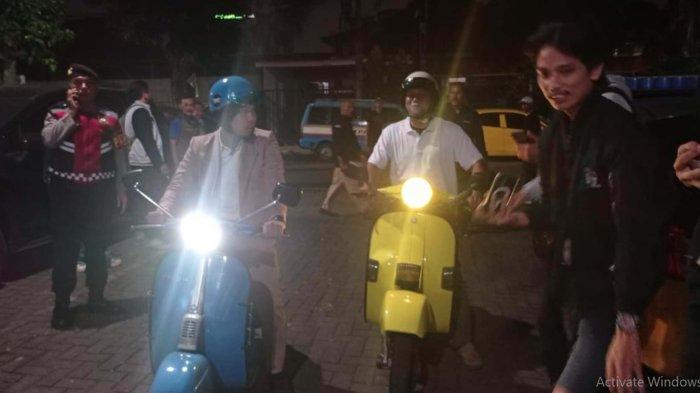 Sam HC dan Rizky Boncel Naik Vespa, Briyan Cahya dan Ahmad Yani Naik ...
