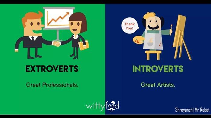 Tes Kepribadian - Kamu Tipe Extrovert atau Introvert? Delapan Kebiasaan ...